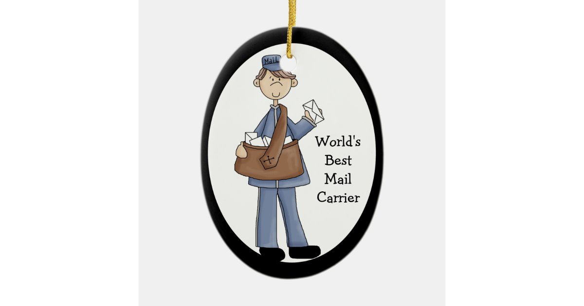 Mailman Thank You Ornament | Zazzle