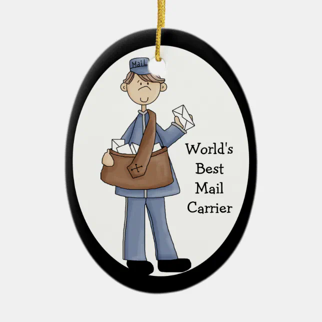 Mailman Thank You Ornament | Zazzle