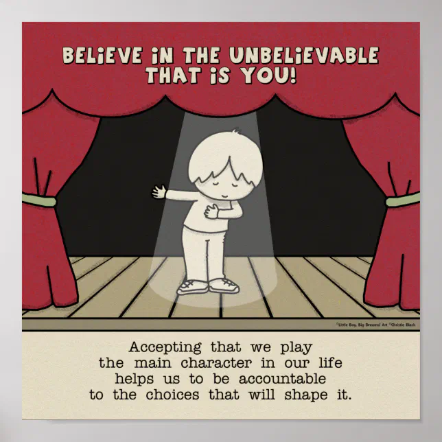 Main Character Poster | Zazzle