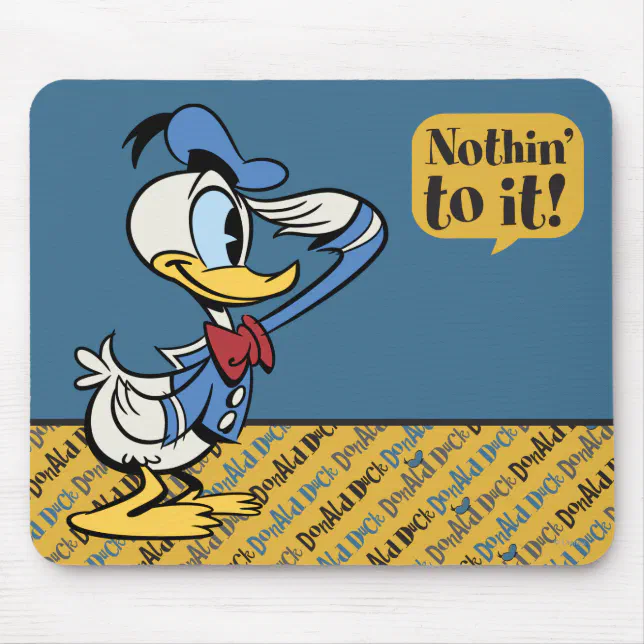 Main Mickey Shorts | Donald Duck Salute Mouse Pad | Zazzle