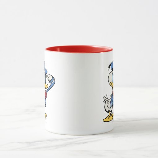 Main Mickey Shorts | Donald Duck Salute Mug | Zazzle