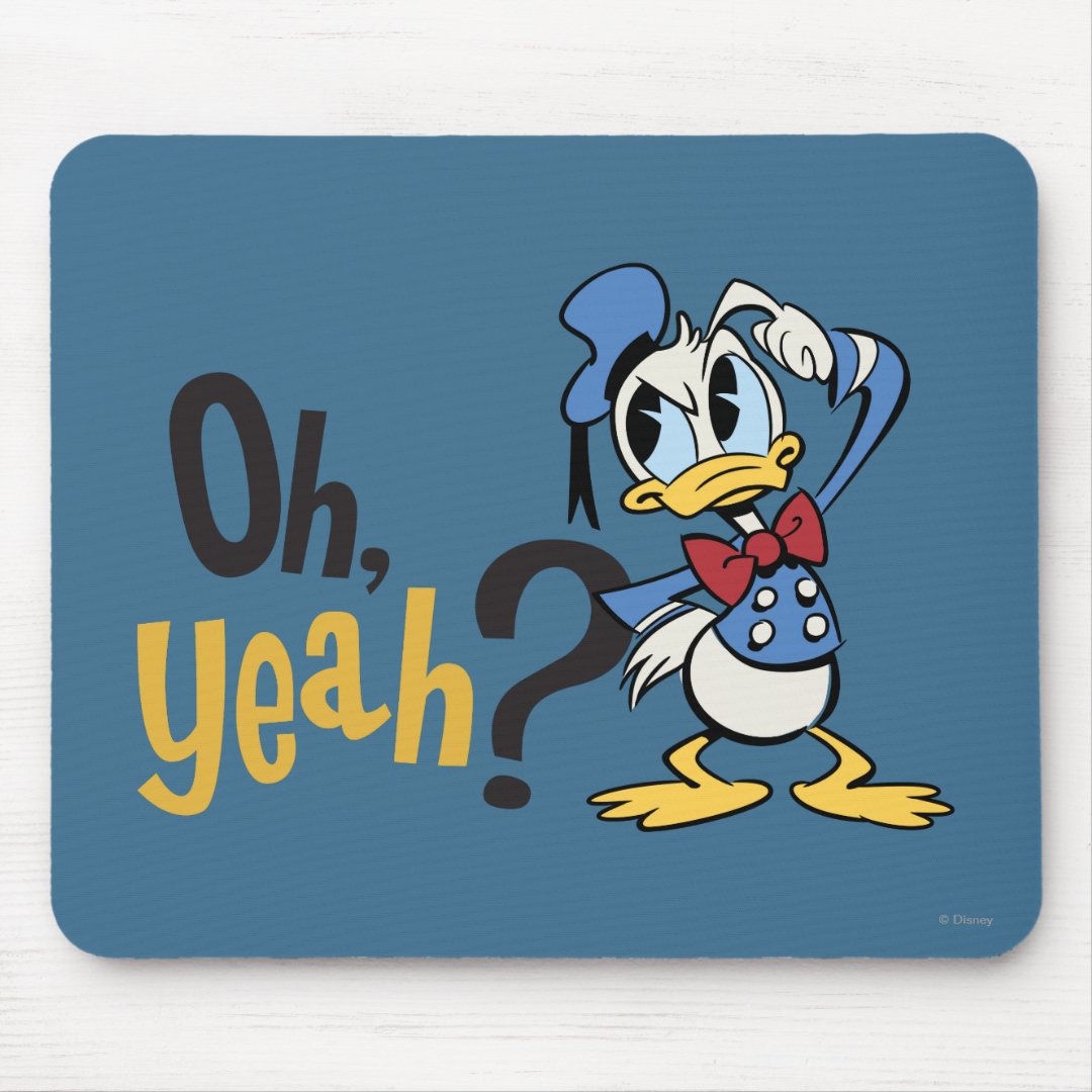 Main Mickey Shorts | Donald Scratching Head Mouse Pad | Zazzle