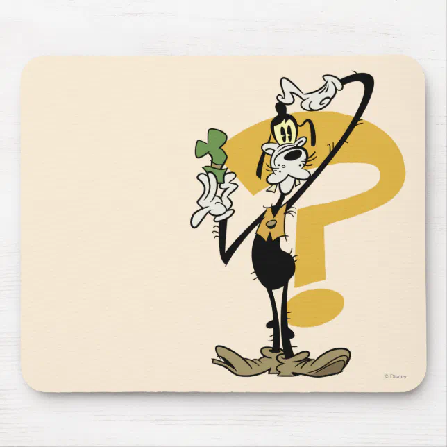 Main Mickey Shorts | Goofy Question Mark Mouse Pad | Zazzle