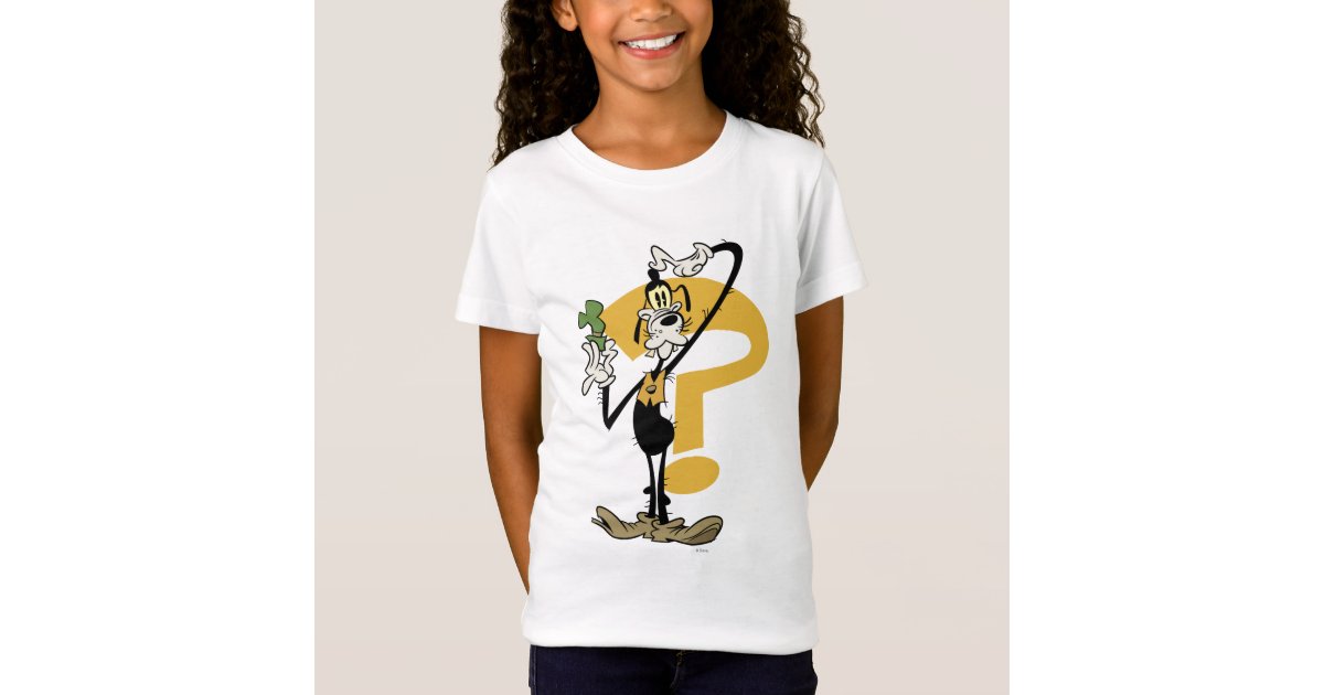 Main Mickey Shorts | Goofy Question Mark T-Shirt | Zazzle