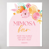 Main Squeeze Bridal Shower Mimosa Bar Sign | Zazzle