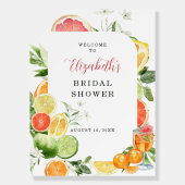 Main Squeeze Citrus Bridal Shower Welcome Sign | Zazzle