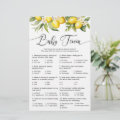 Main squeeze lemon baby trivia game | Zazzle