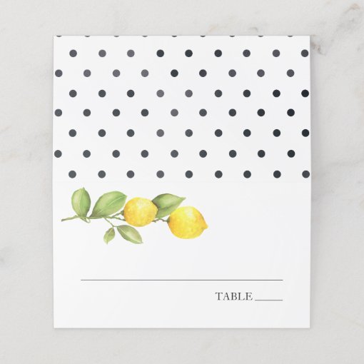 Main Squeeze Lemon Name Place Cards | Zazzle