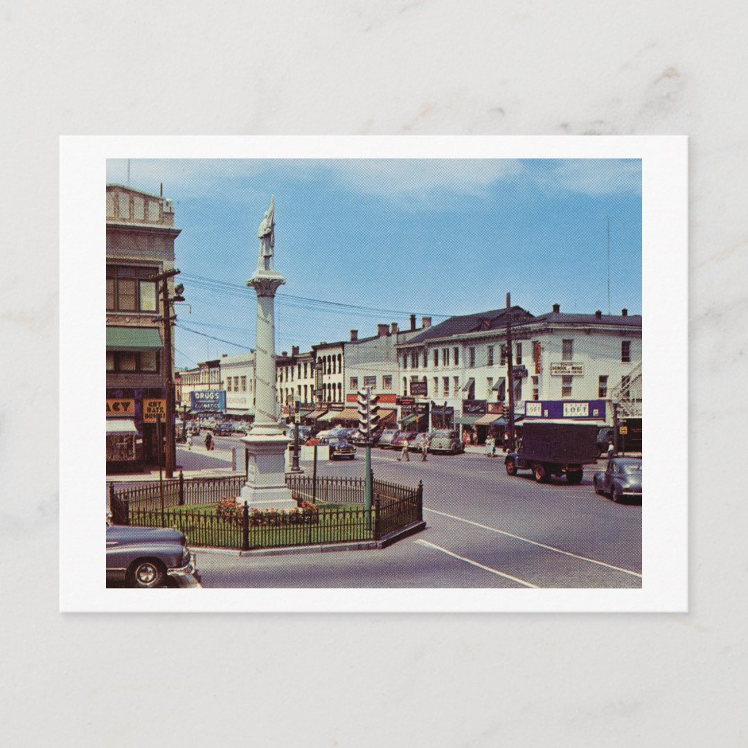 Main St., Danbury, Connecticut Vintage Postcard | Zazzle