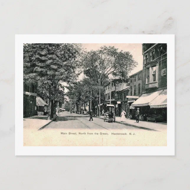 Main St., Hackensack NJ Vintage Postcard | Zazzle