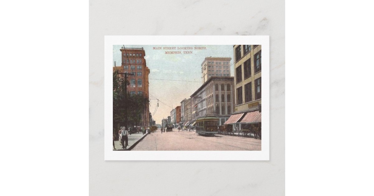 Main St., Memphis, Tennessee Vintage Postcard | Zazzle