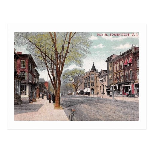 Main Street, Somerville, New Jersey Vintage Postcard | Zazzle