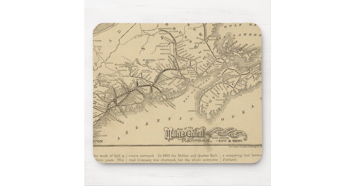 Maine Central Railroad Mouse Pad | Zazzle