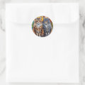 Maine Coon Cats Fluffy Cat Lover Gift Classic Round Sticker | Zazzle