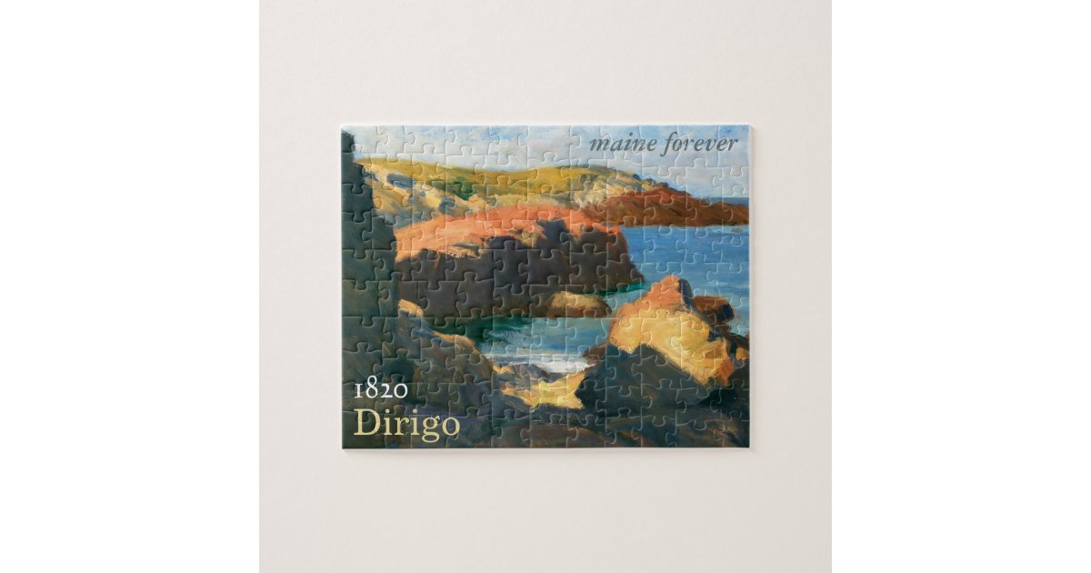 Maine Forever Bicentennial Stamp Jigsaw Puzzle | Zazzle