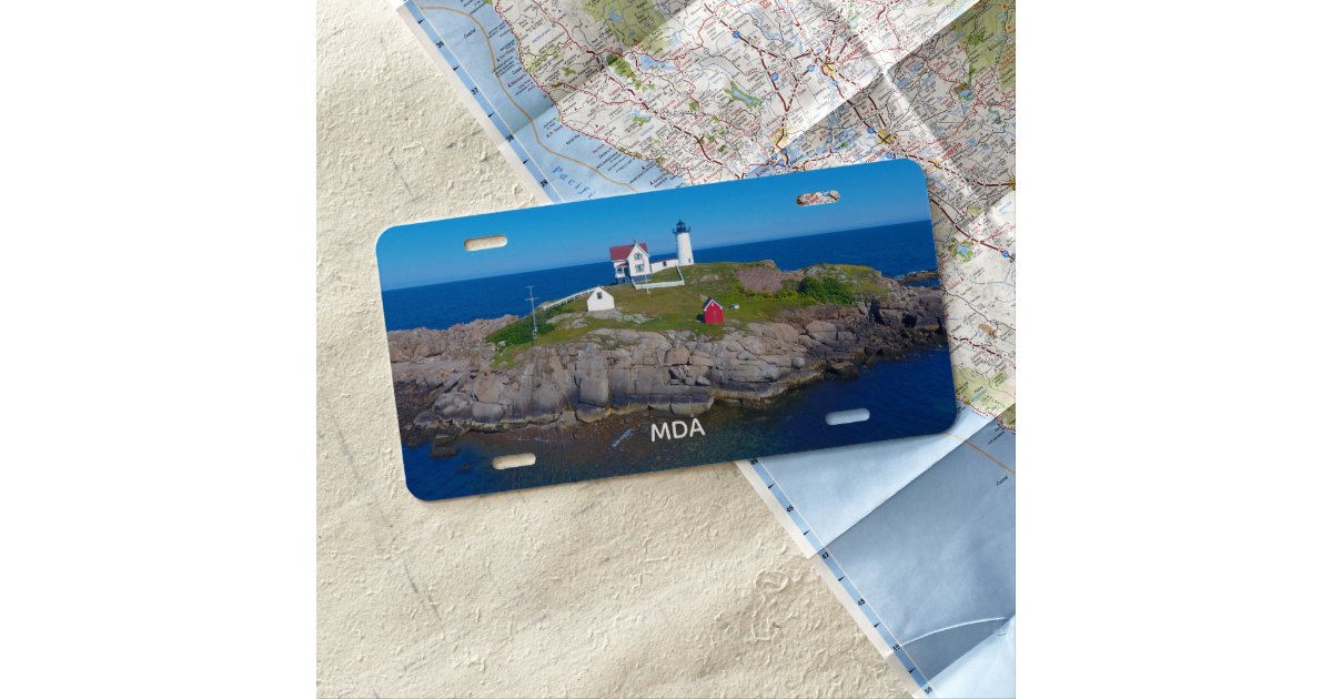 Maine Lighthouse License Plate | Zazzle
