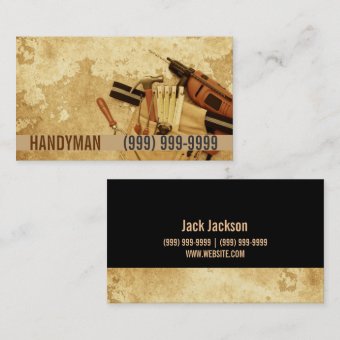 Maintenance, Construction, Handyman Business Card | Zazzle