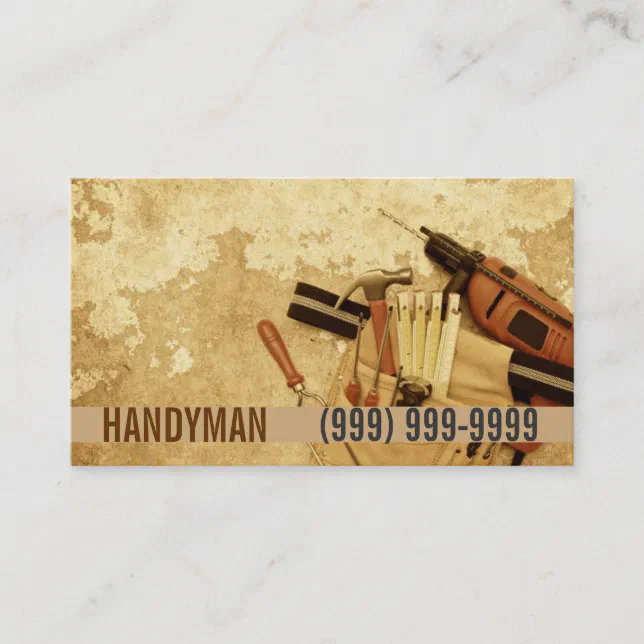 Maintenance, Construction, Handyman Business Card | Zazzle
