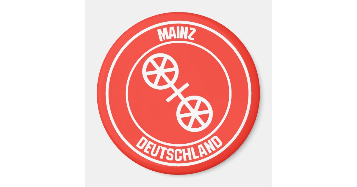 Mainz Round Emblem Magnet | Zazzle