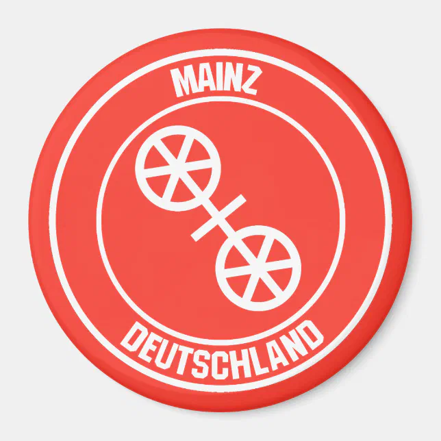 Mainz Round Emblem Magnet | Zazzle