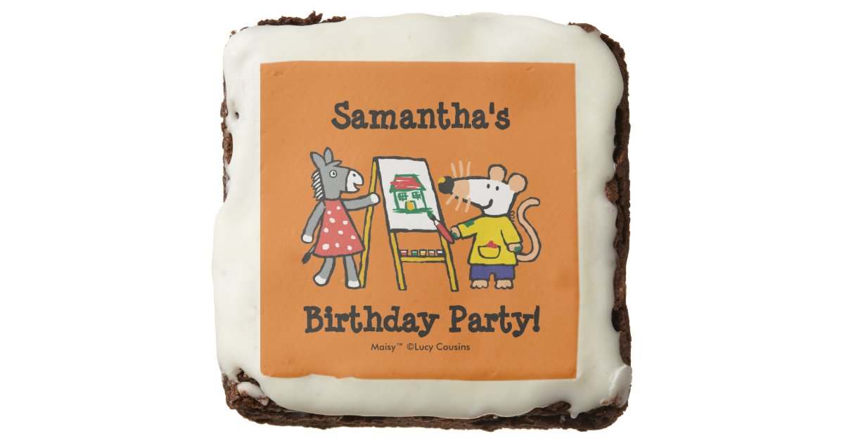 Maisy and Dotty Paint at Preschool Chocolate Brownie | Zazzle