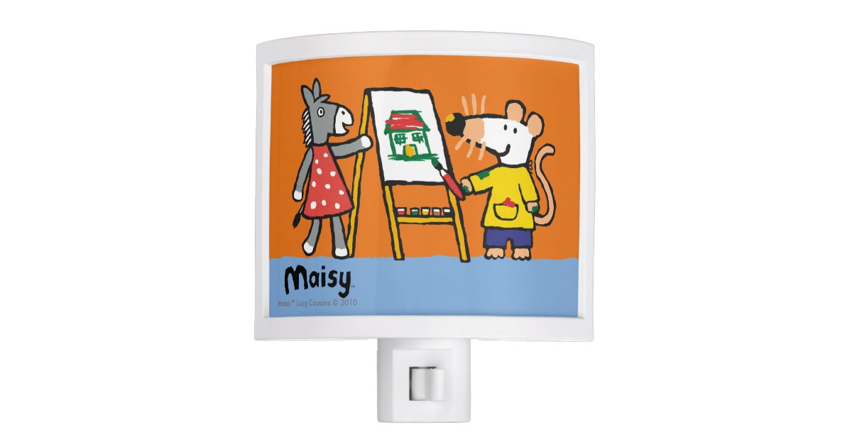 Maisy and Dotty Paint at Preschool Night Light | Zazzle