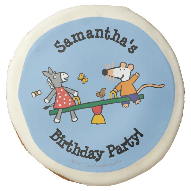 Maisy and Dotty Seesaw at the Playground Sugar Cookie | Zazzle