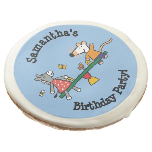 Maisy and Dotty Seesaw at the Playground Sugar Cookie | Zazzle