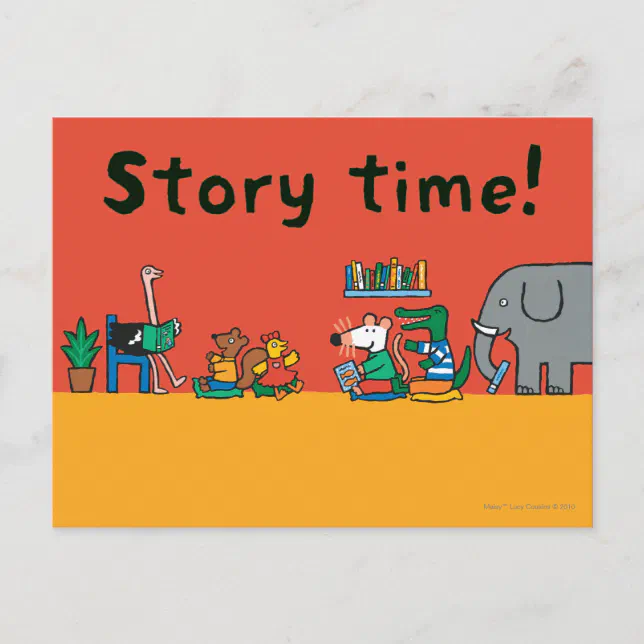 Maisy and Friends Read Together Postcard | Zazzle
