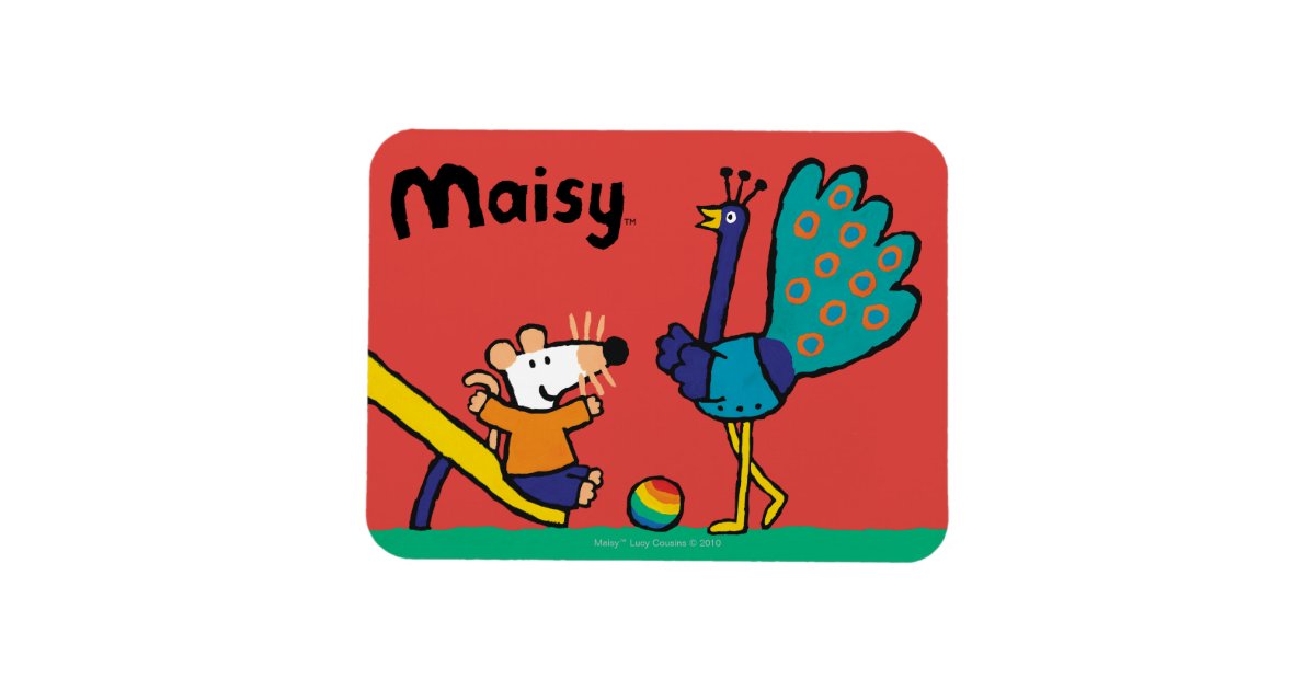 Maisy on the Playground with Friends Magnet | Zazzle