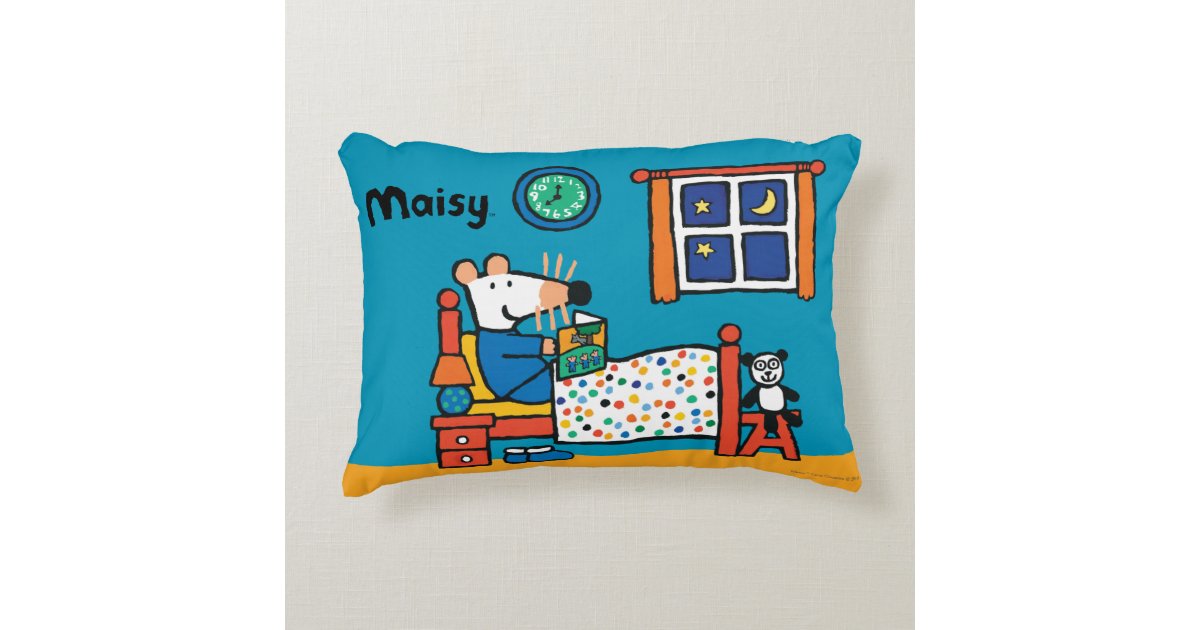 Maisy Ready for Bed Blue Pajamas Decorative Pillow | Zazzle
