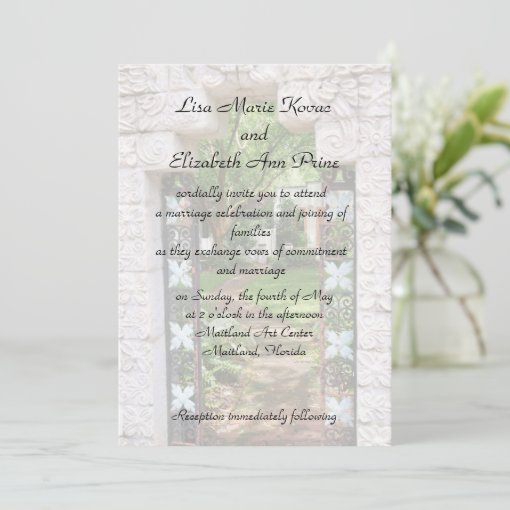 Maitland Art Center Commitment Ceremony Invitation | Zazzle