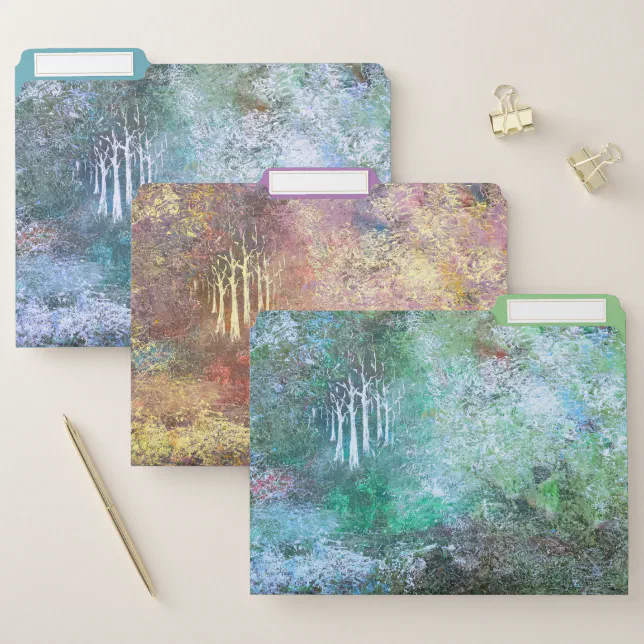 Majestic Forest Trio File Folder | Zazzle