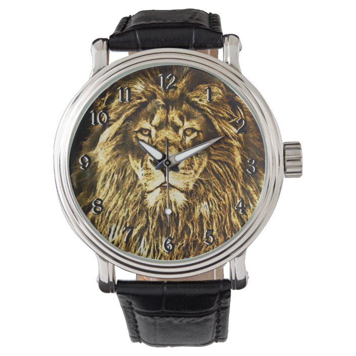 Majestic Gold Lion Watch | Zazzle.com