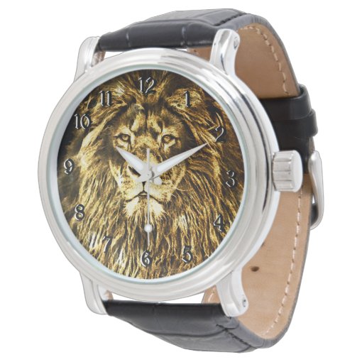 Majestic Gold Lion Watch | Zazzle