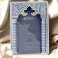 Majestic Islamic Arch Save the Date Foil Invitation | Zazzle