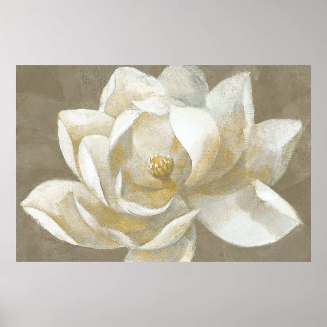 Majestic Magnolia Poster | Zazzle