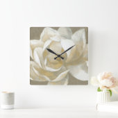 Majestic Magnolia Square Wall Clock | Zazzle
