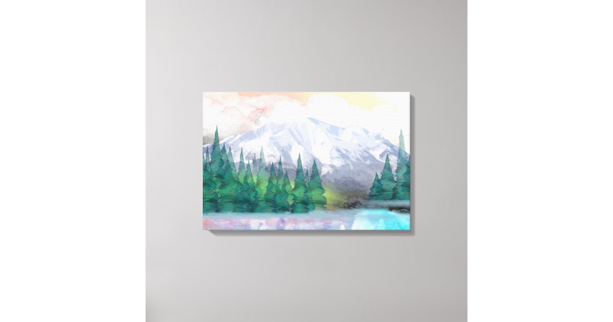 Majestic Mountain Canvas Print | Zazzle