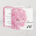 Majestic Pink Roses Sweet Sixteen Birthday Party Invitation | Zazzle