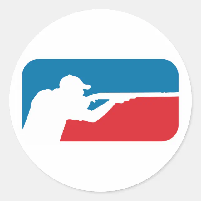 Major League Shooter Classic Round Sticker | Zazzle