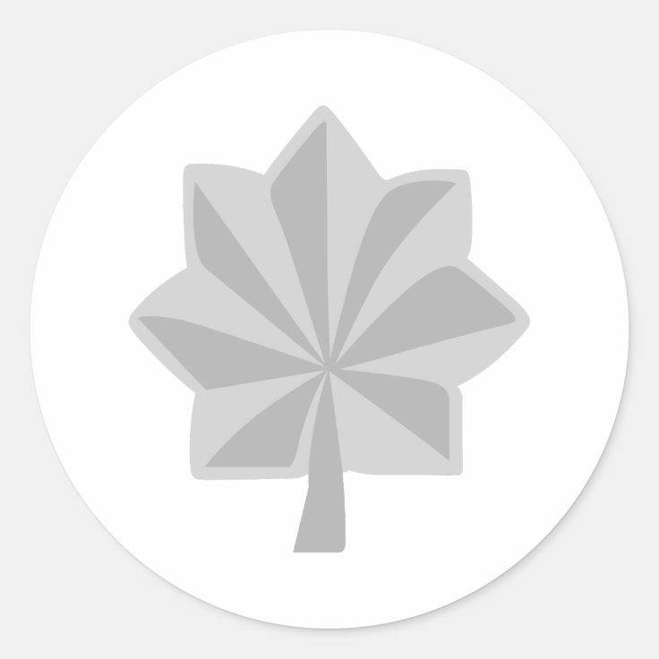 MAJOR LT COLONEL CLASSIC ROUND STICKER | Zazzle