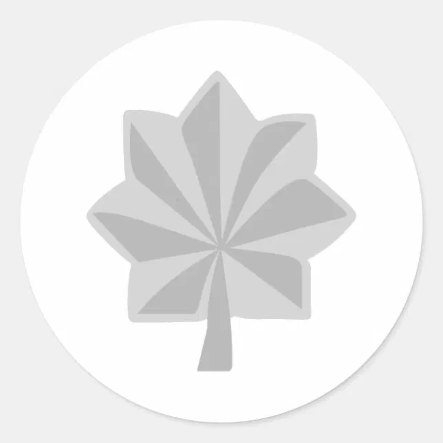 MAJOR LT COLONEL CLASSIC ROUND STICKER | Zazzle