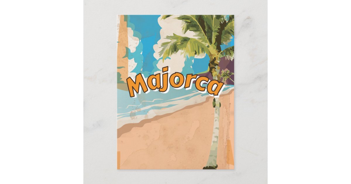Majorca Vintage vacation Poster Postcard | Zazzle