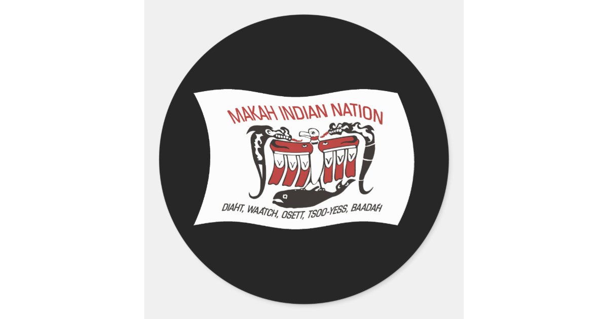 Makah Tribe Flag Sticker | Zazzle