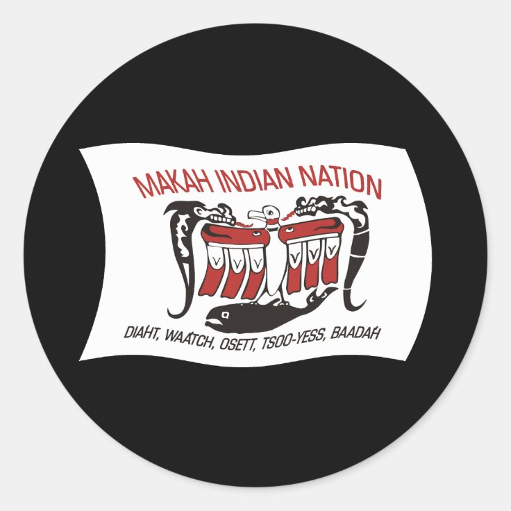 Makah Tribe Flag Sticker | Zazzle