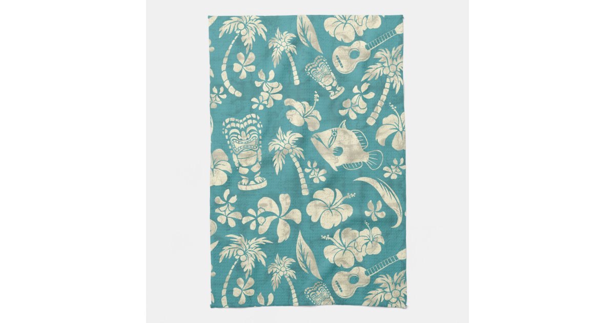 Makapuu Beach Hawaiian Batik Kitchen Towel | Zazzle