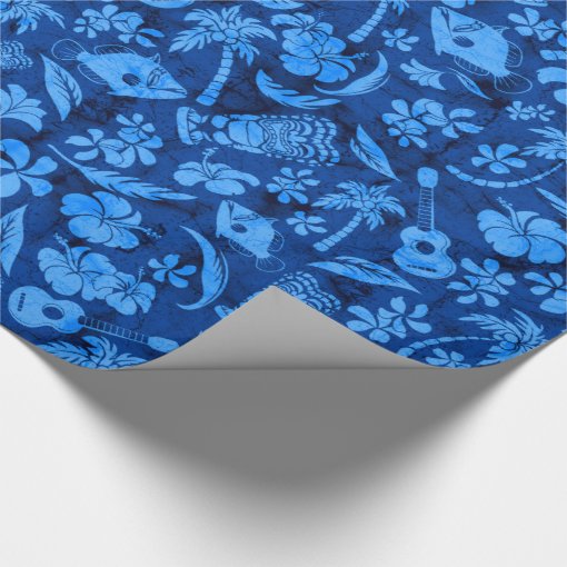 Makapuu Beach Hawaiian Batik Wrapping Paper | Zazzle