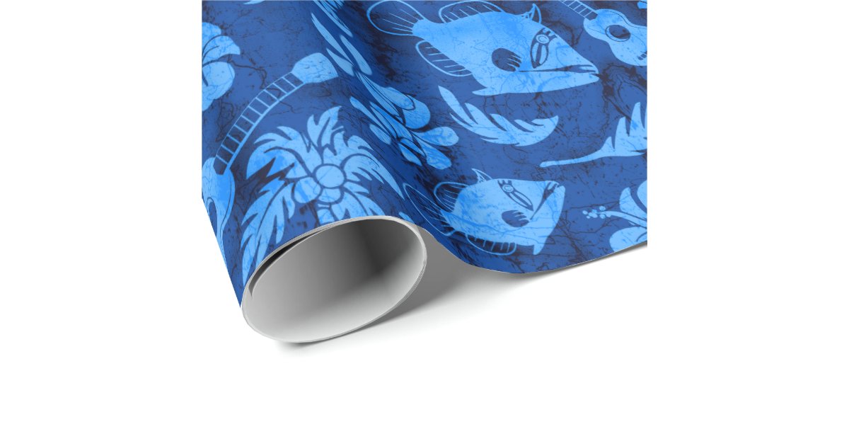 Makapuu Beach Hawaiian Batik Wrapping Paper | Zazzle