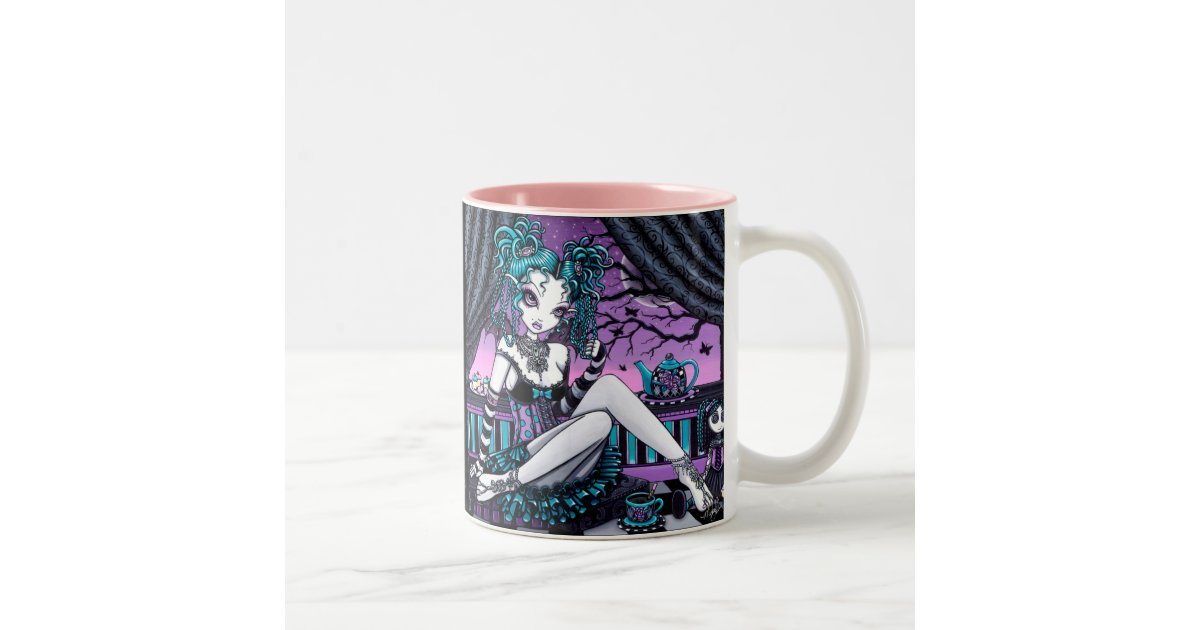 "Makayla" Gothic Couture Tea Party Fairy Mug | Zazzle